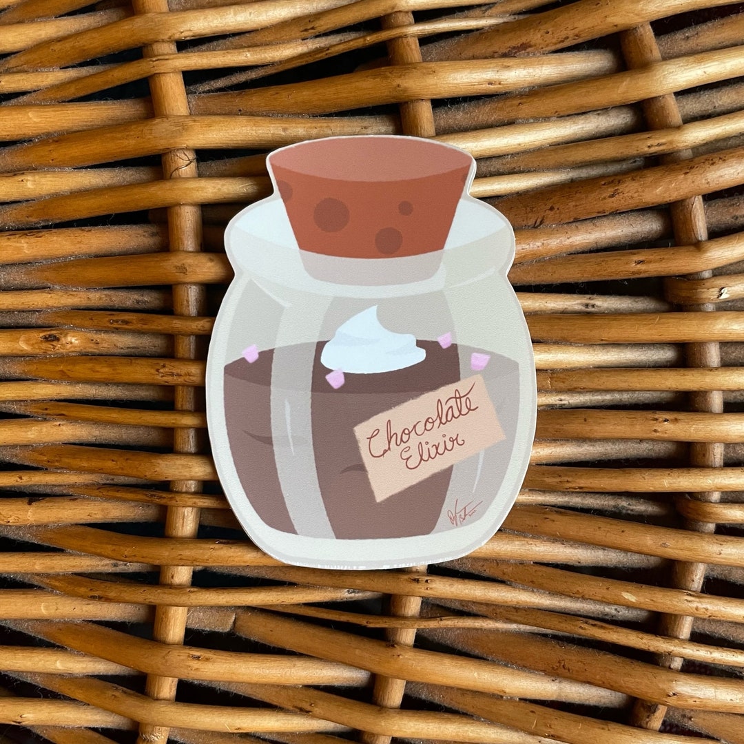 Die Cut Sticker 2.5cm Hot Chocolate Elixir / Fantasty Dnd / Coffee ...