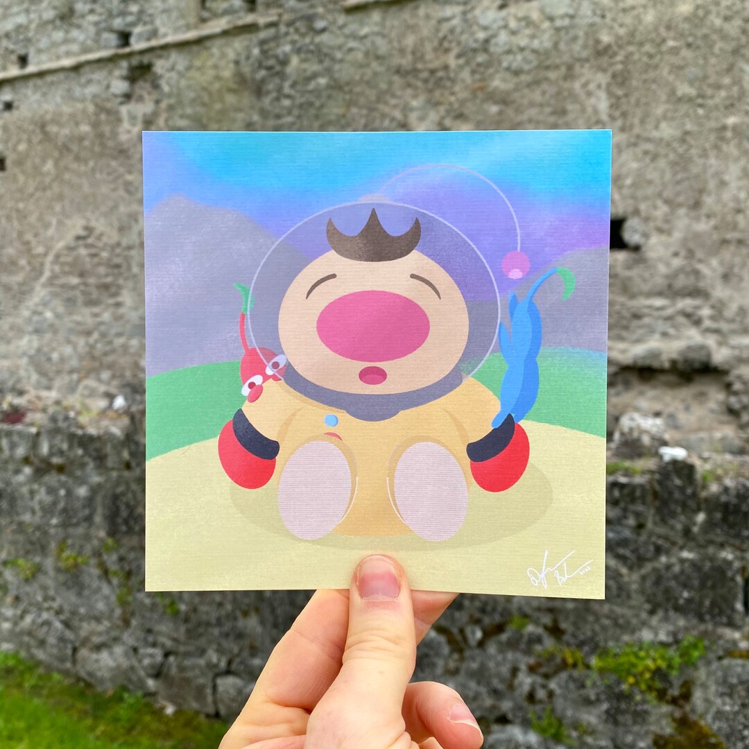 Print 15x15cm Captain Olimar pikmin 4 Video Game Small - Etsy