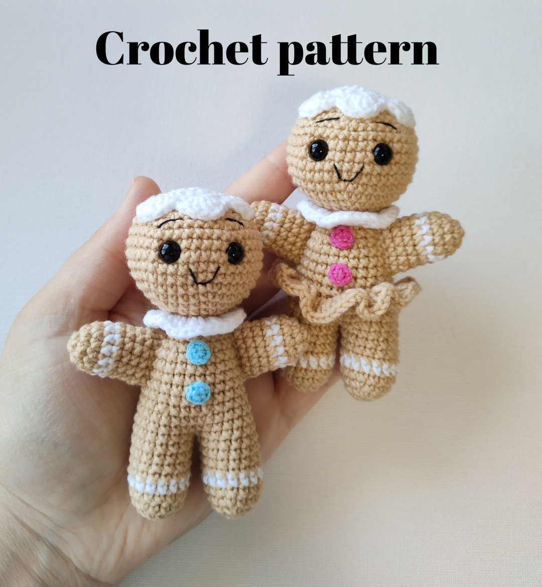 Crochet Gingerbread Man Patterns, Christmas Gingerbread Man, Amigurumi Christmas Patterns - Etsy UK