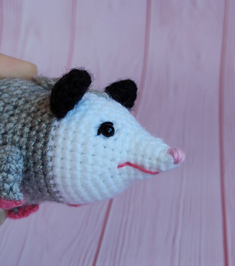 Opossum Crochet Pattern Pdf, Crochet Possum, Crochet Opossum, Amigurumi ...