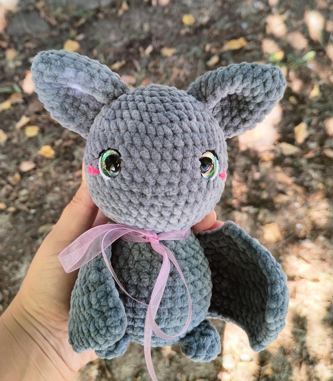 Crochet Bat Plushie Pattern, Crochet Halloween Bat, Halloween Patterns ...