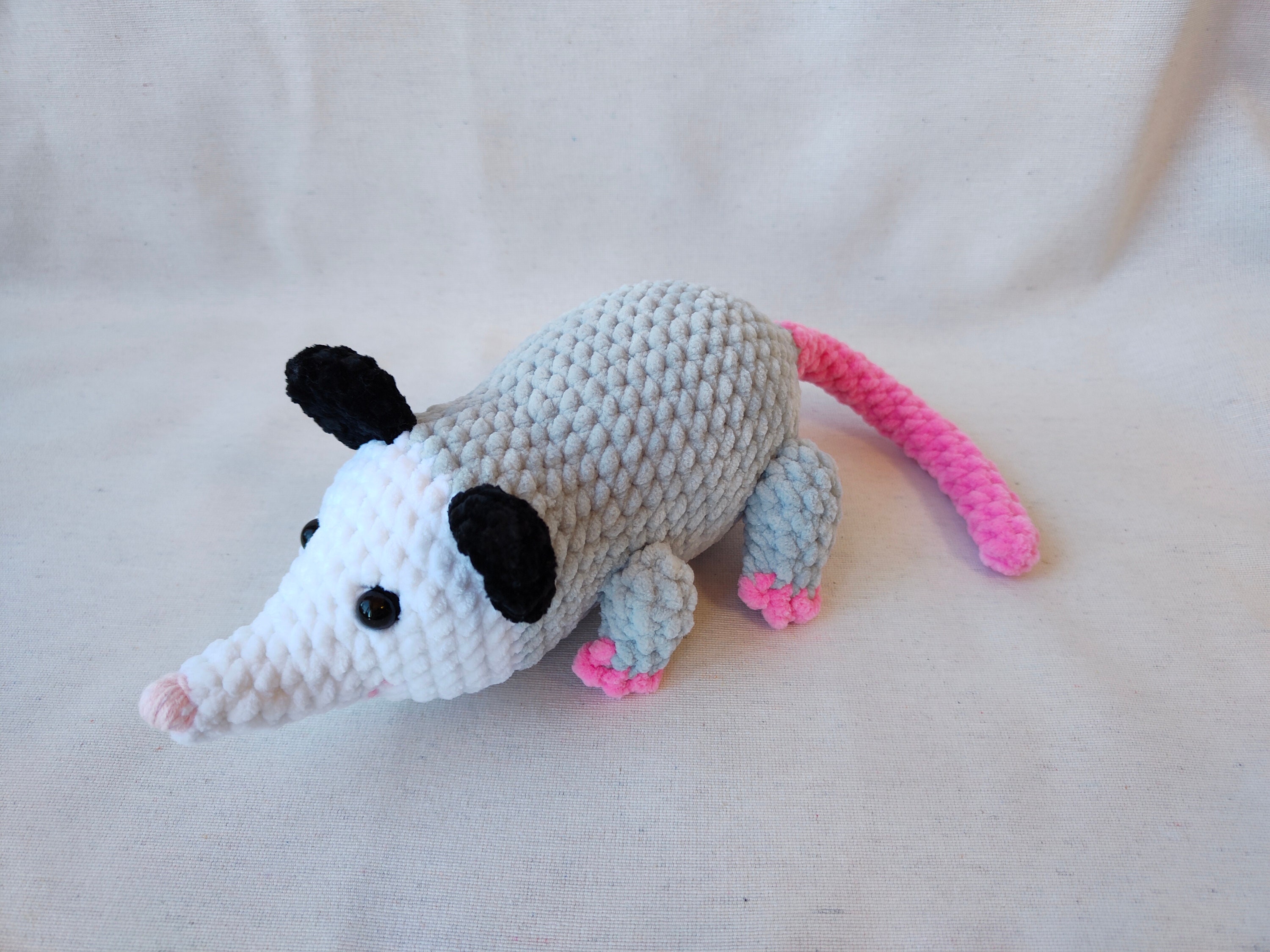 Crochet Opossum Plush Pattern Pdf Crochet Possum Plushie - Etsy