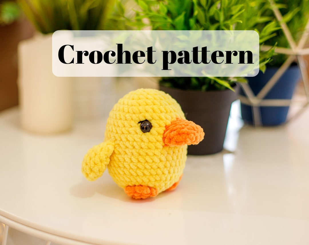 Crochet Duck Plush Pattern, Duck Plushie, Cute Crochet Plushie - Etsy