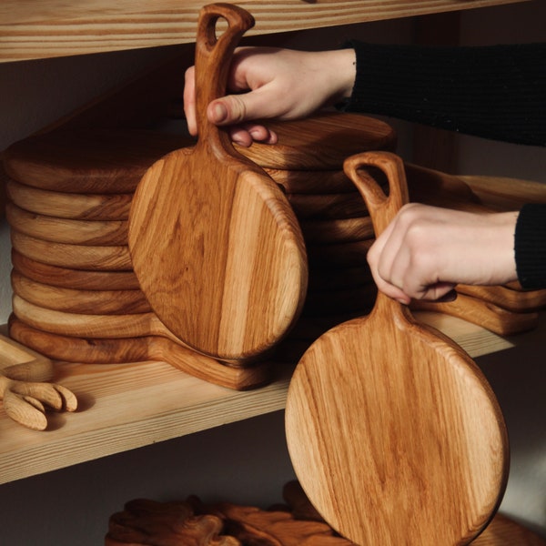 Oak Wooden Bread Boards - Etsy