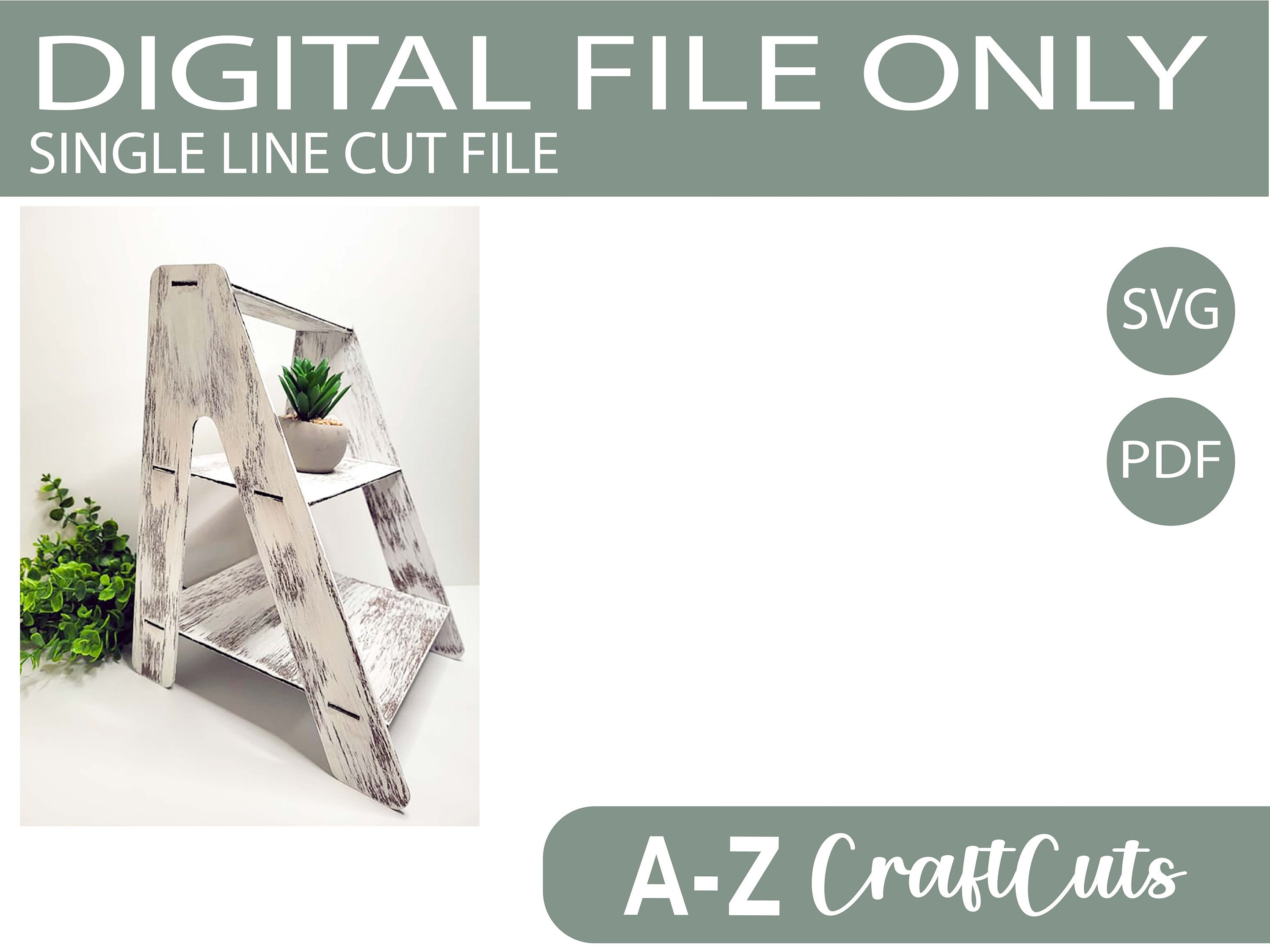 Ladder, Tier Tray Display, Home Decoration, SVG Digital File, Digital ...