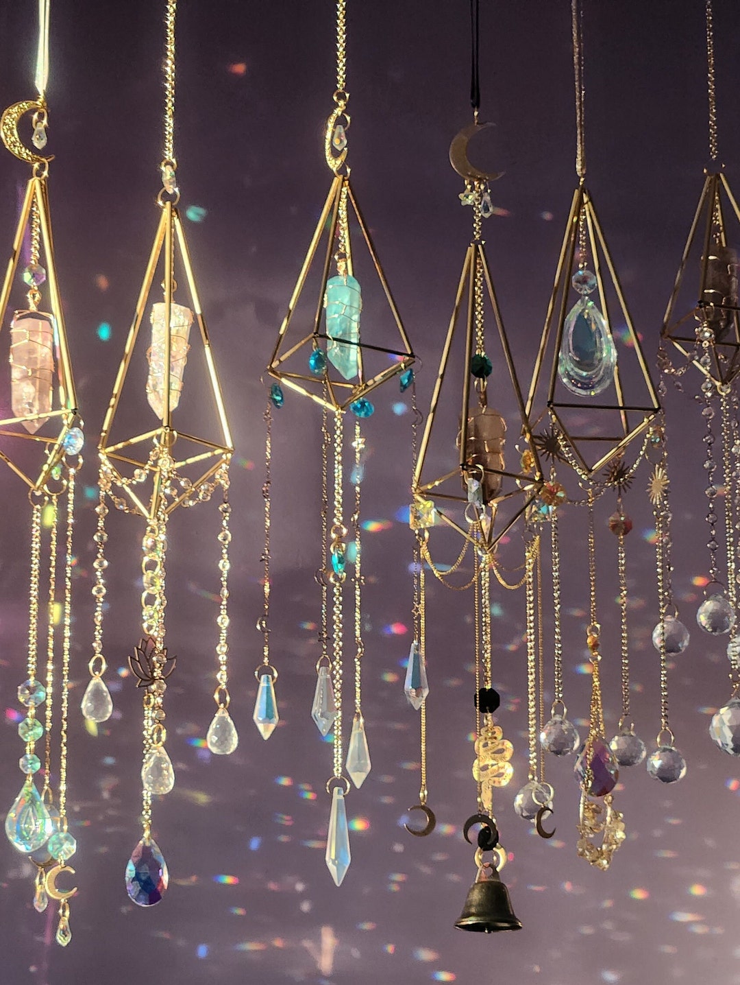 Crystal Suncatcher Personalized Suncatcher Home & Garden Décor Boho ...