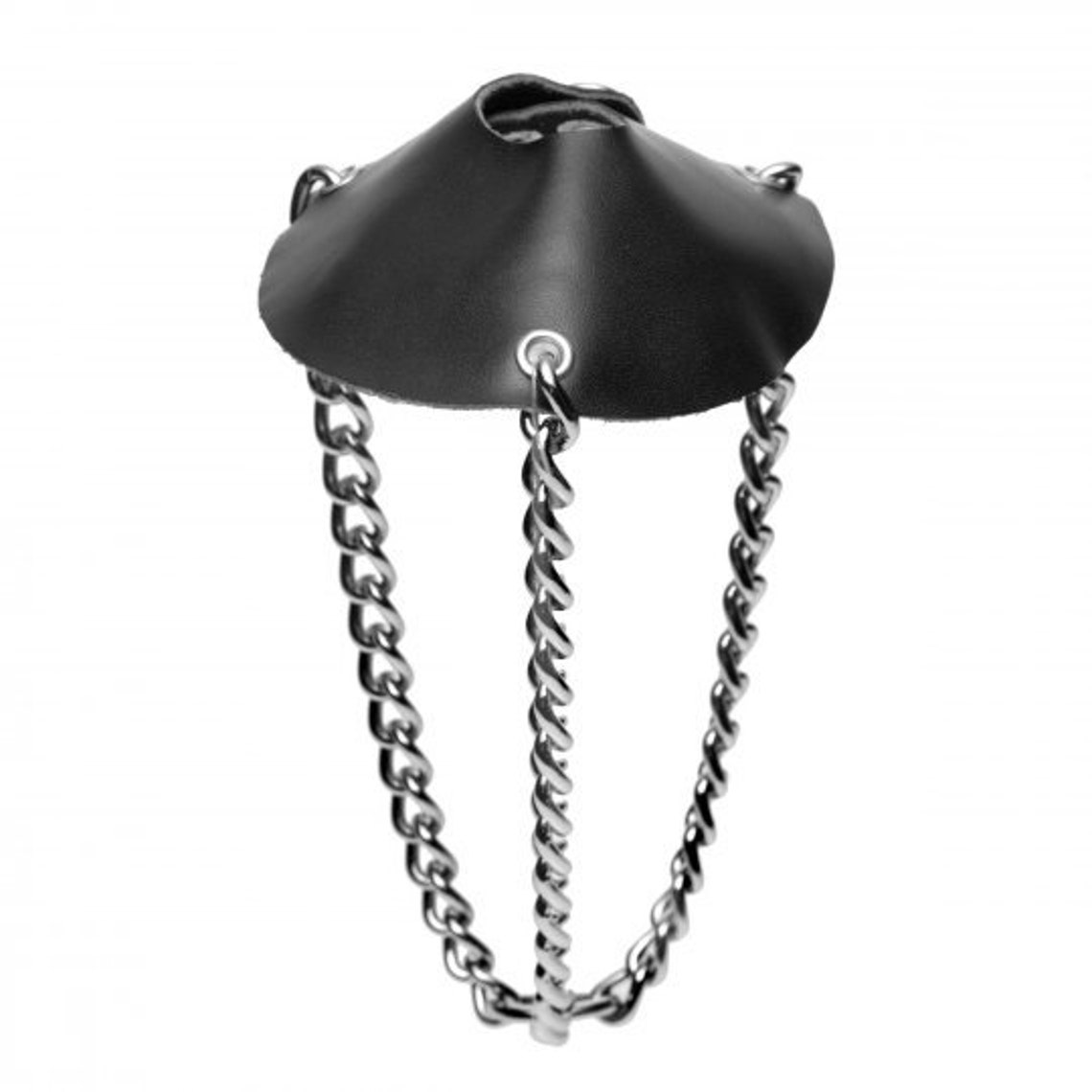 Ball Stretcher With Leash Cbt Device Testicle Torture Etsy