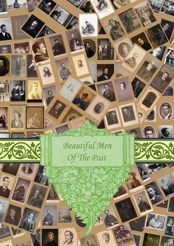 Beautiful Men of the Past Printable Vintage Ephemera 20 - Etsy