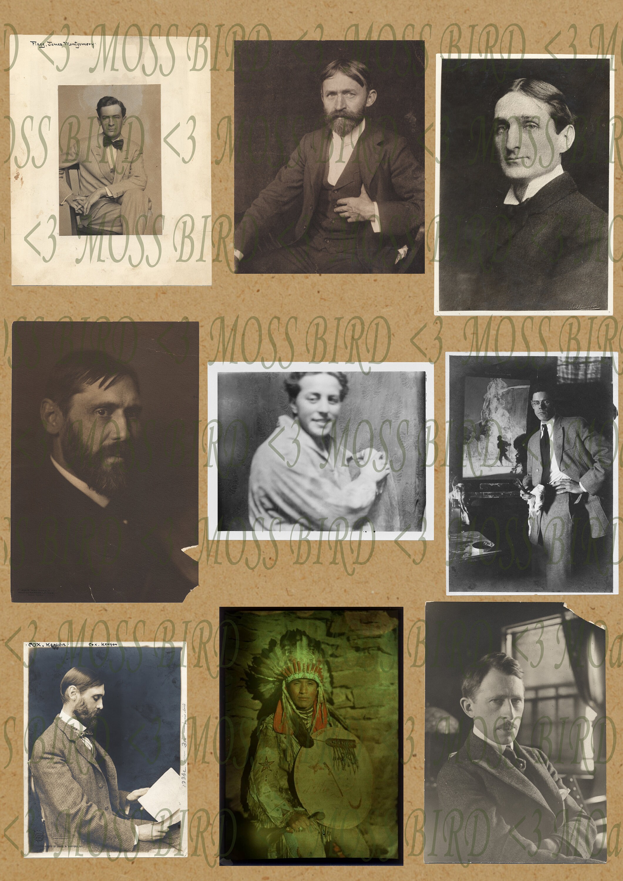 Beautiful Men of the Past, Printable Vintage Ephemera, 20 Downloadable ...