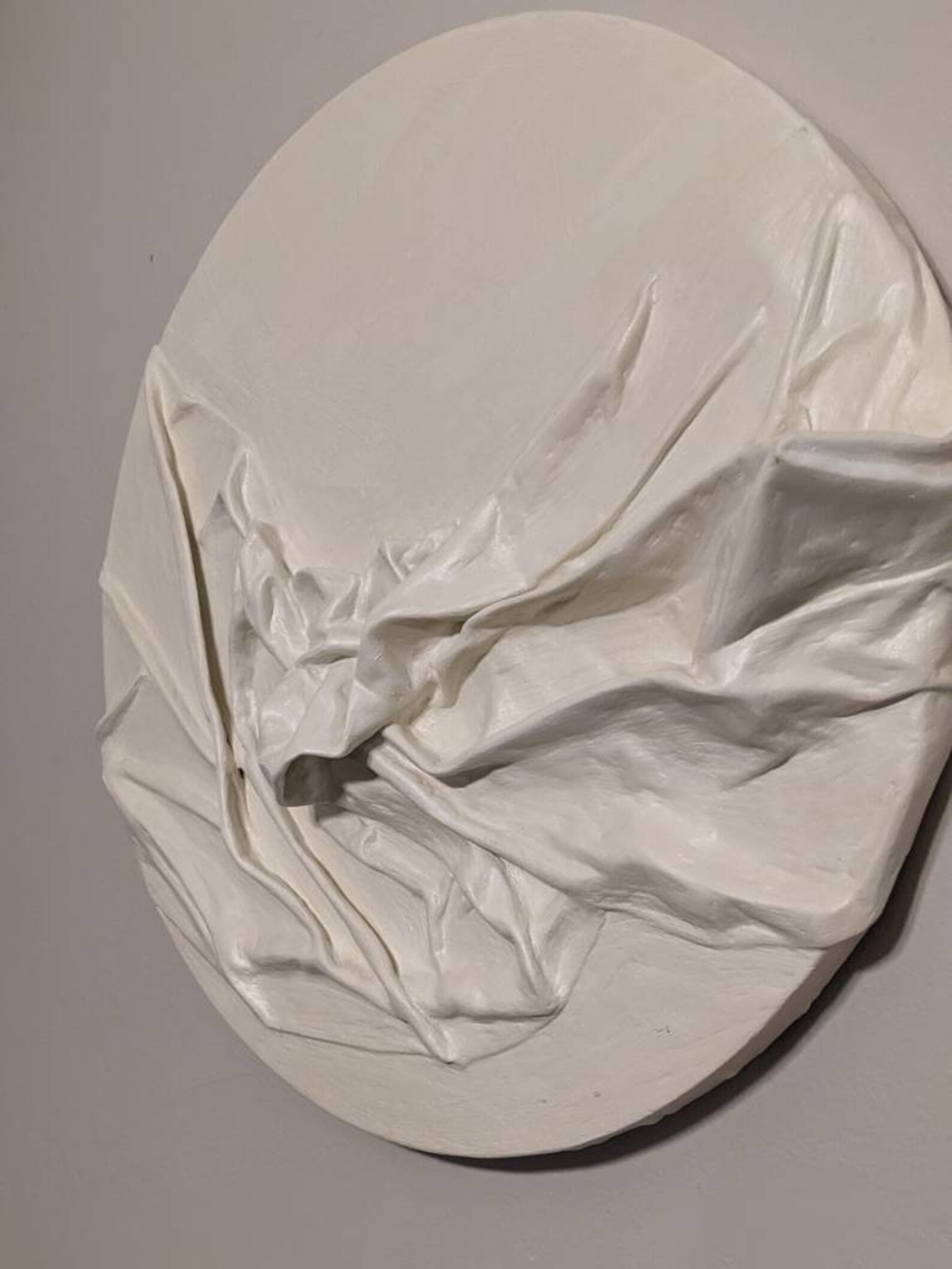 Round White Wall Sculpture, Original Minimalist Artwork - Etsy