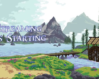 Scene Skyrim Tree Start and End of Stream - Etsy