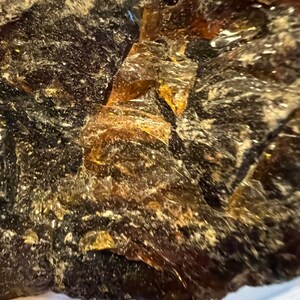 Raw Black Amber Chunk UV Reactive - Etsy