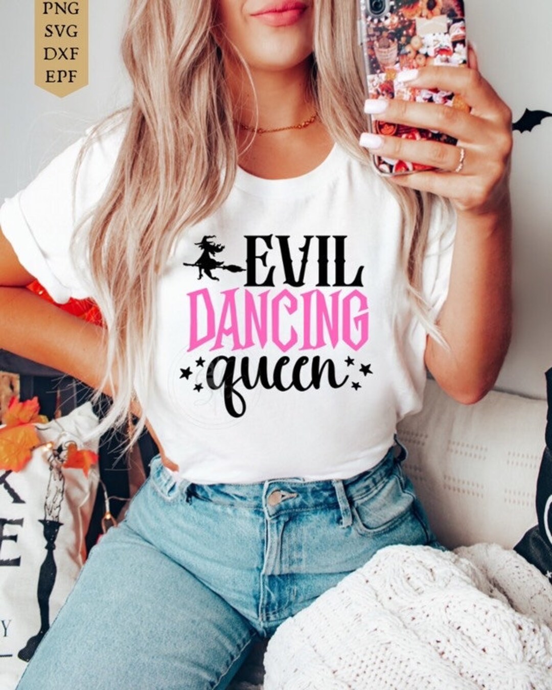 Evil Dancing Queen, Svg, Png, Dxf, Eps, Halloween Svg, Ballet Svg ...
