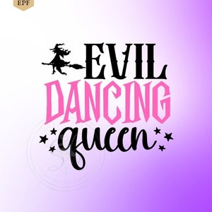 Evil Dancing Queen, Svg, Png, Dxf, Eps, Halloween Svg, Ballet Svg ...