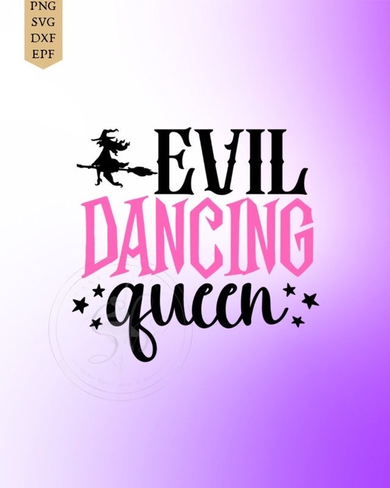 Evil Dancing Queen, Svg, Png, Dxf, Eps, Halloween Svg, Ballet Svg ...