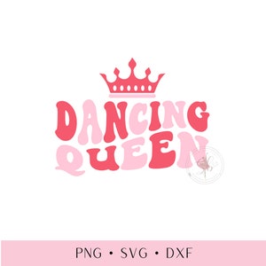 Dancing Queen Trendy Retro SVG | PNG | DXF| Digital Download |dance ...
