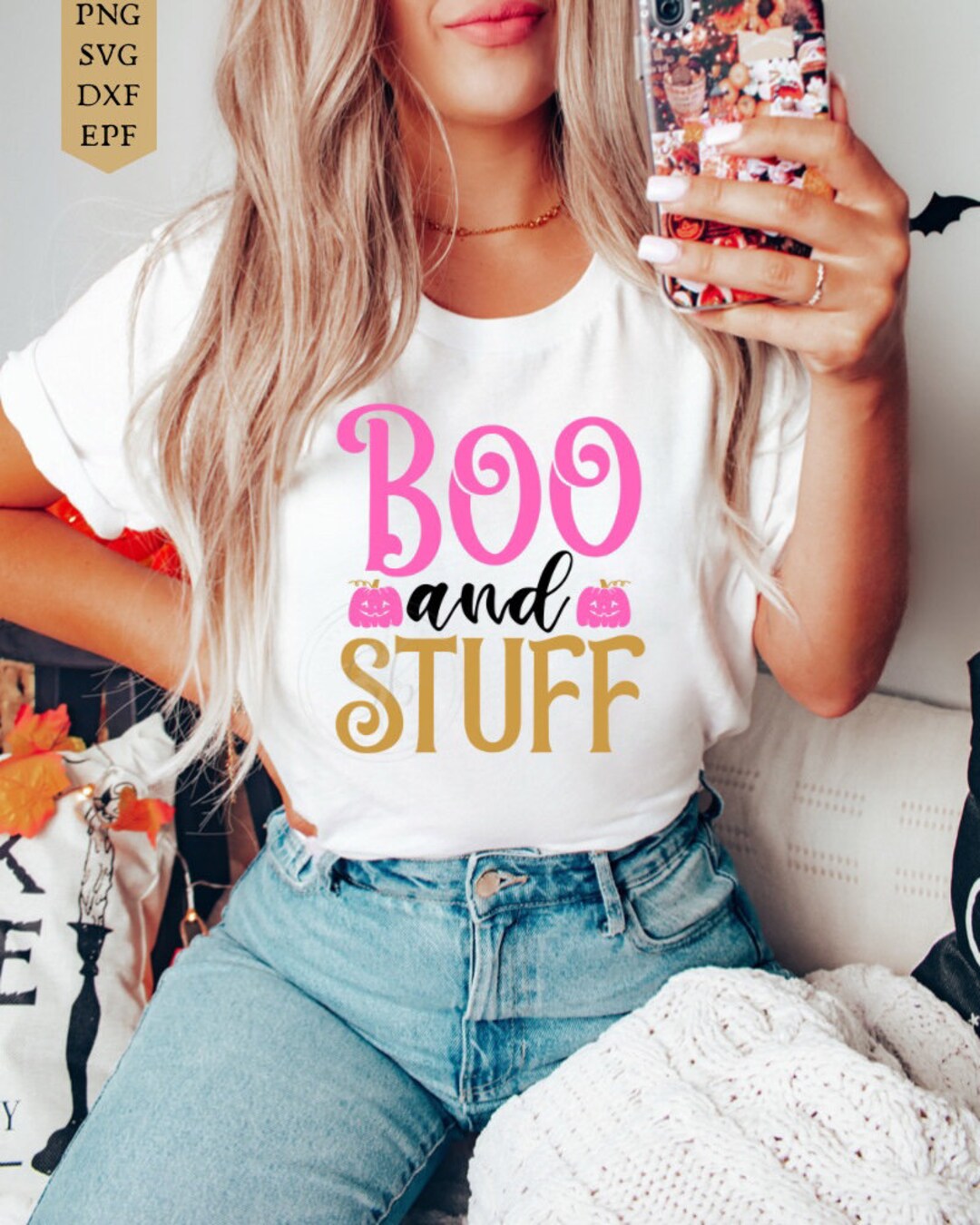Boo and Stuff, Svg, Png, Dxf, Eps, Halloween Svg, Ballet Svg, Dance T ...