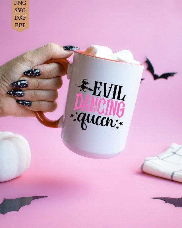 Evil Dancing Queen, Svg, Png, Dxf, Eps, Halloween Svg, Ballet Svg ...