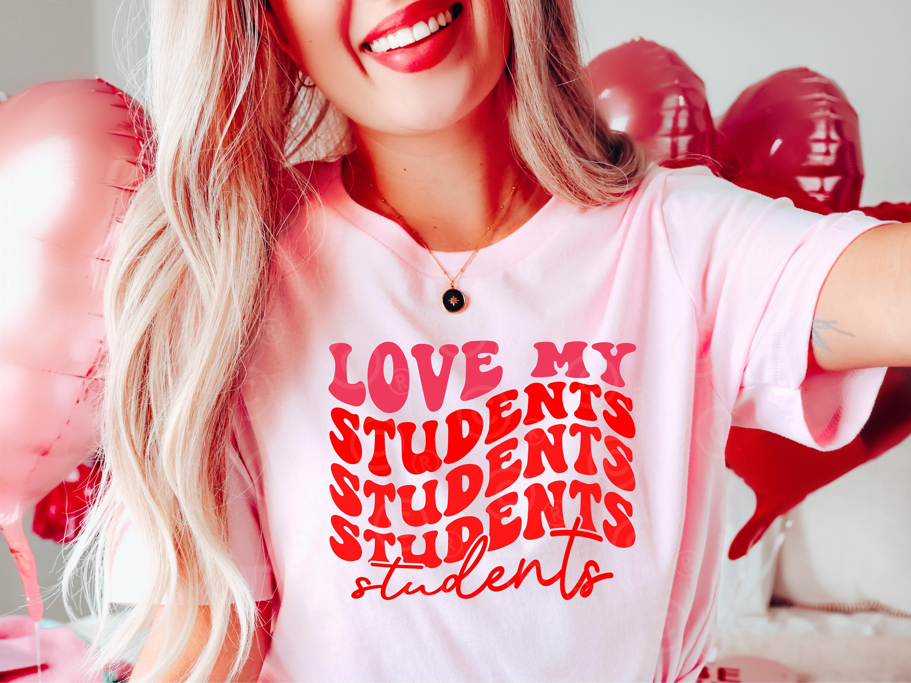 Love My Students SVG PNG - Etsy