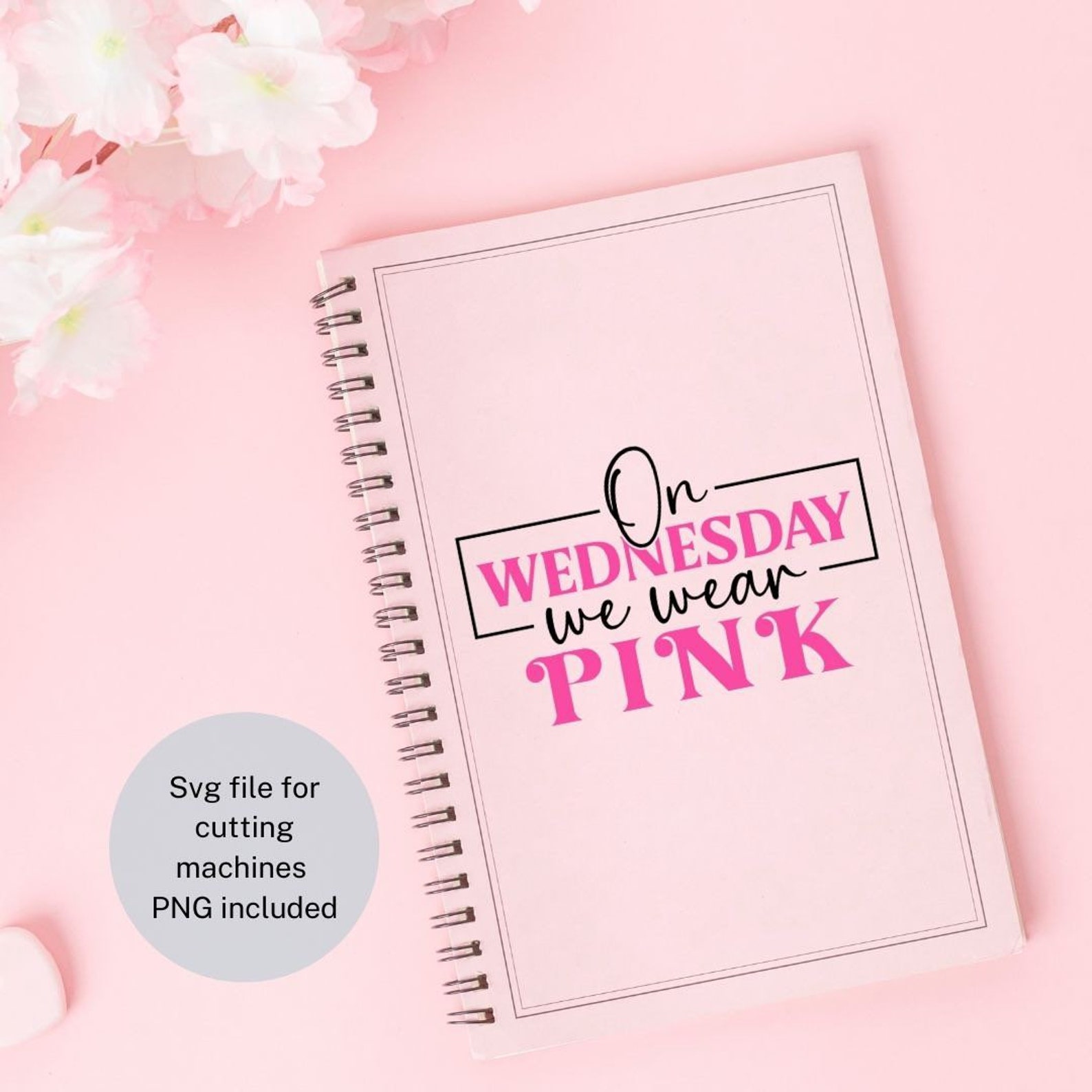 On Wednesday We Wear Pink Svg and Png | Ballet Svg | Dance Svg | Pink ...