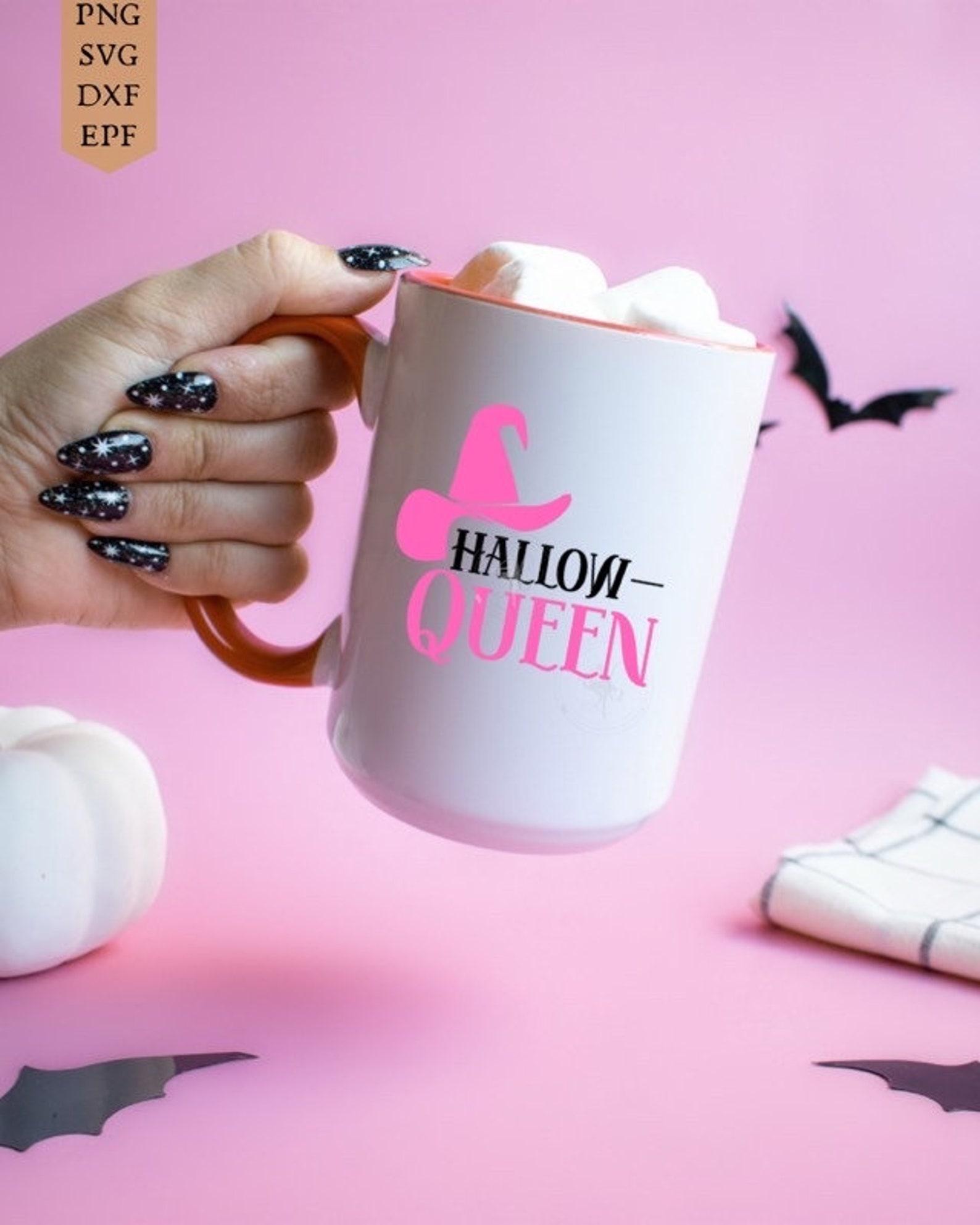 Hallow-queen, Queen Svg, Png, Dxf, Eps, Halloween Svg, Ballet Svg ...