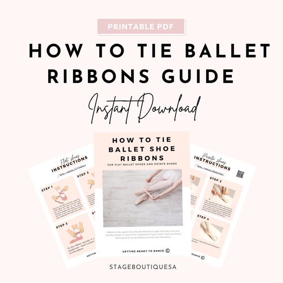 How to Tie Ballet Ribbons Printable Guide for Dancers Ballet - Etsy ...