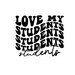 Love My Students SVG PNG - Etsy