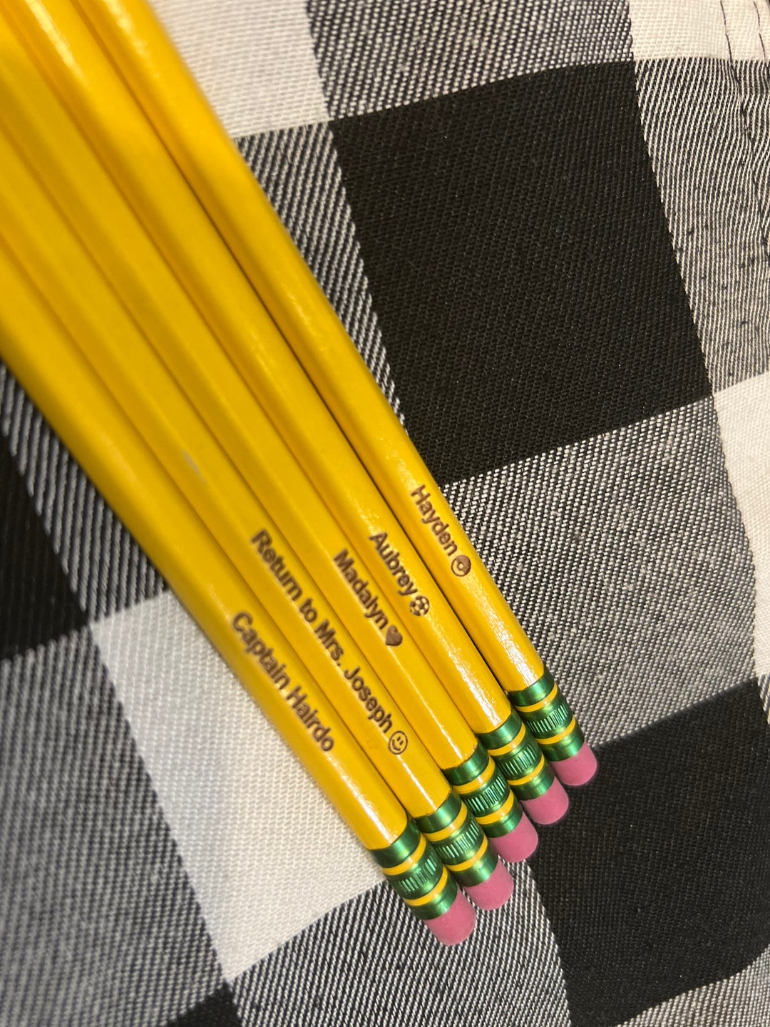 Engraved Custom Pencils || CUSTOMIZABLE Pencils || Name Pencils for ...