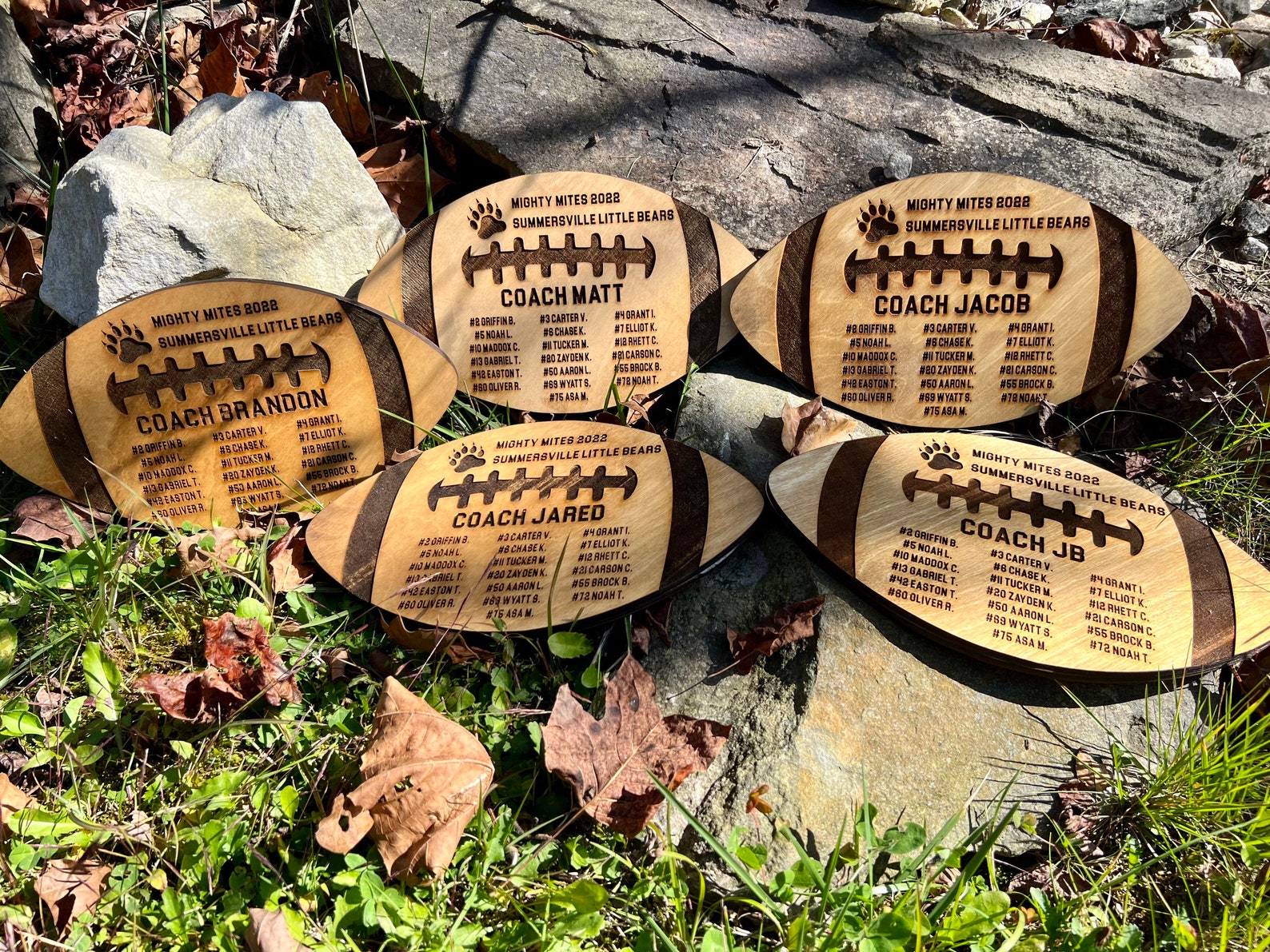 Football Plaques Coach Gifts Football Gifts End of Season Awards ...