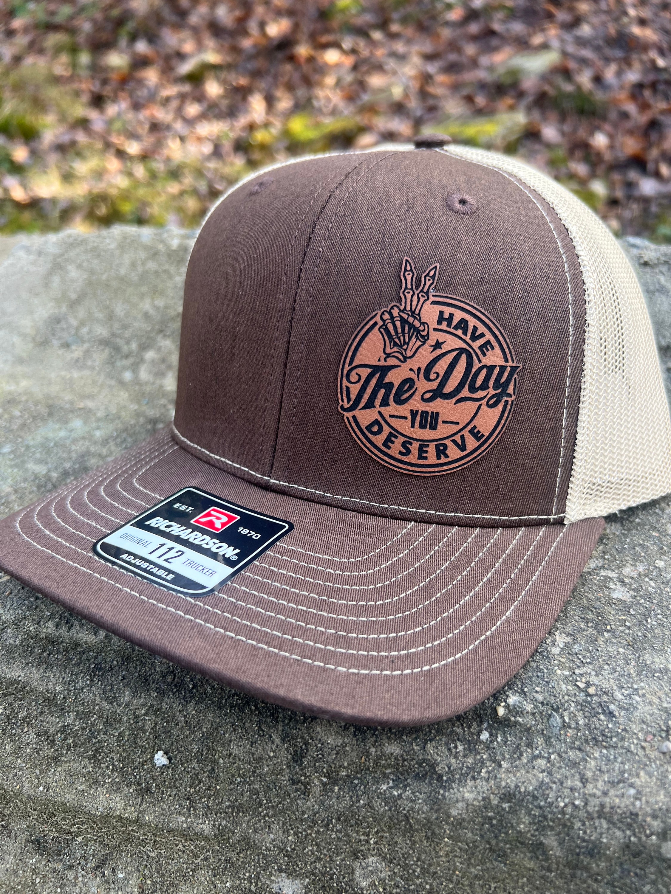 Have the Day You Deserve Hat || Skeleton Peace Sign || Funny Hat ...
