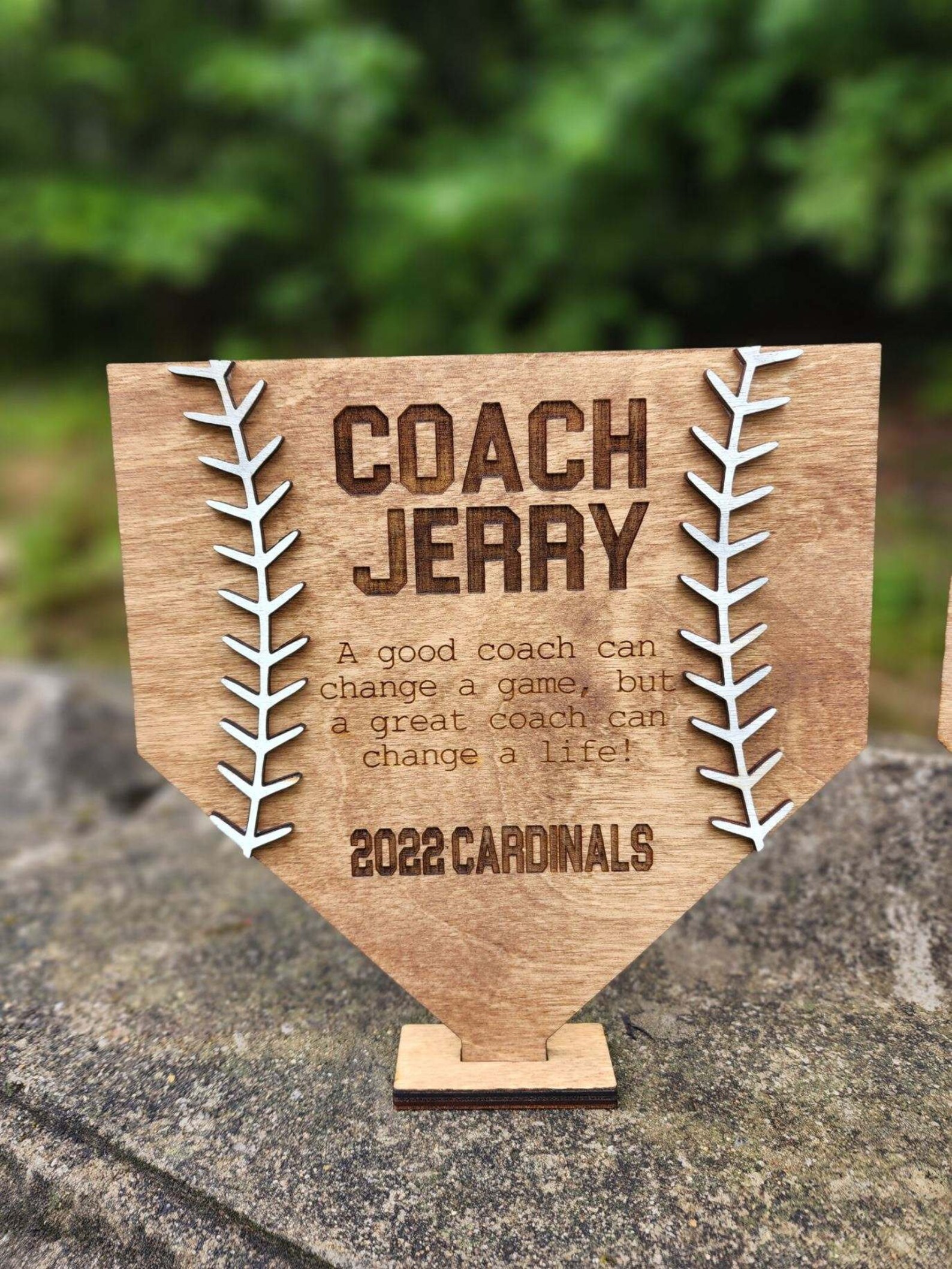 Baseball Coach Gift 3D Engraved Baseball Award Best - Etsy
