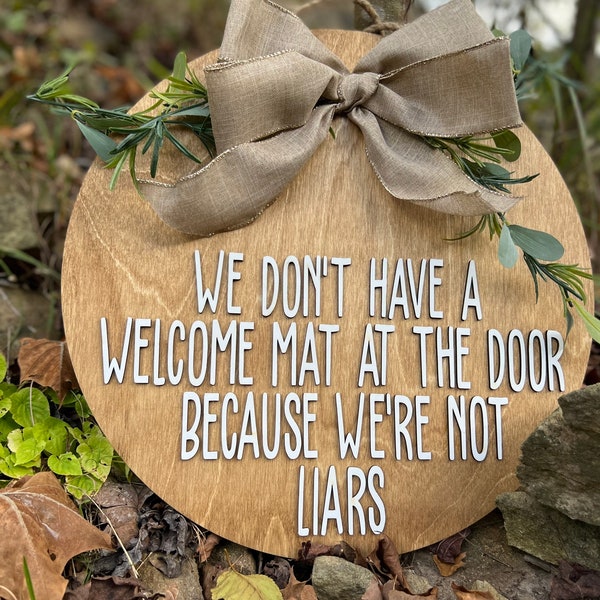 Funny Welcome Sign - Etsy