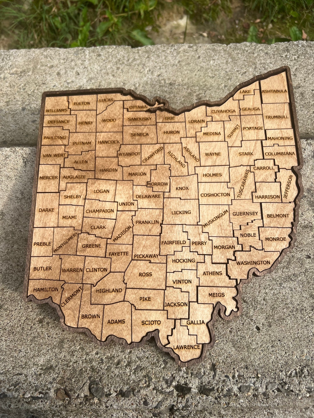 Ohio Puzzle || Wooden Puzzle || Homeschool Gift || Teacher Gift || Ohio ...