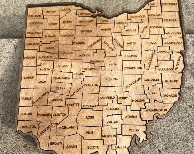 Oklahoma State Puzzle Jigsaw Puzzle County Puzzle Digital Laser Files ...
