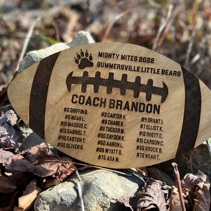 Football Plaque - Etsy