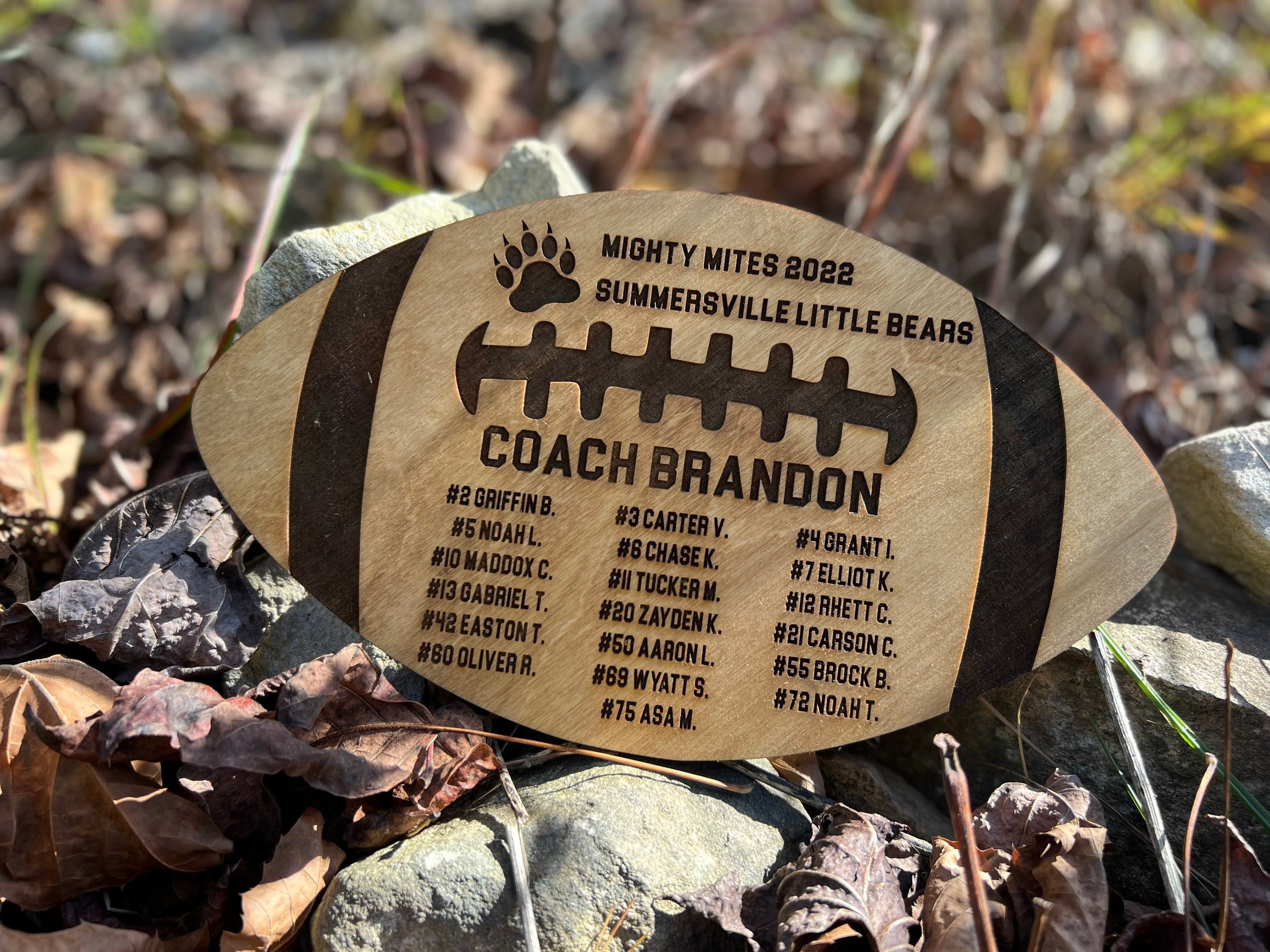 Football Plaques Coach Gifts Football Gifts End of Season Awards ...