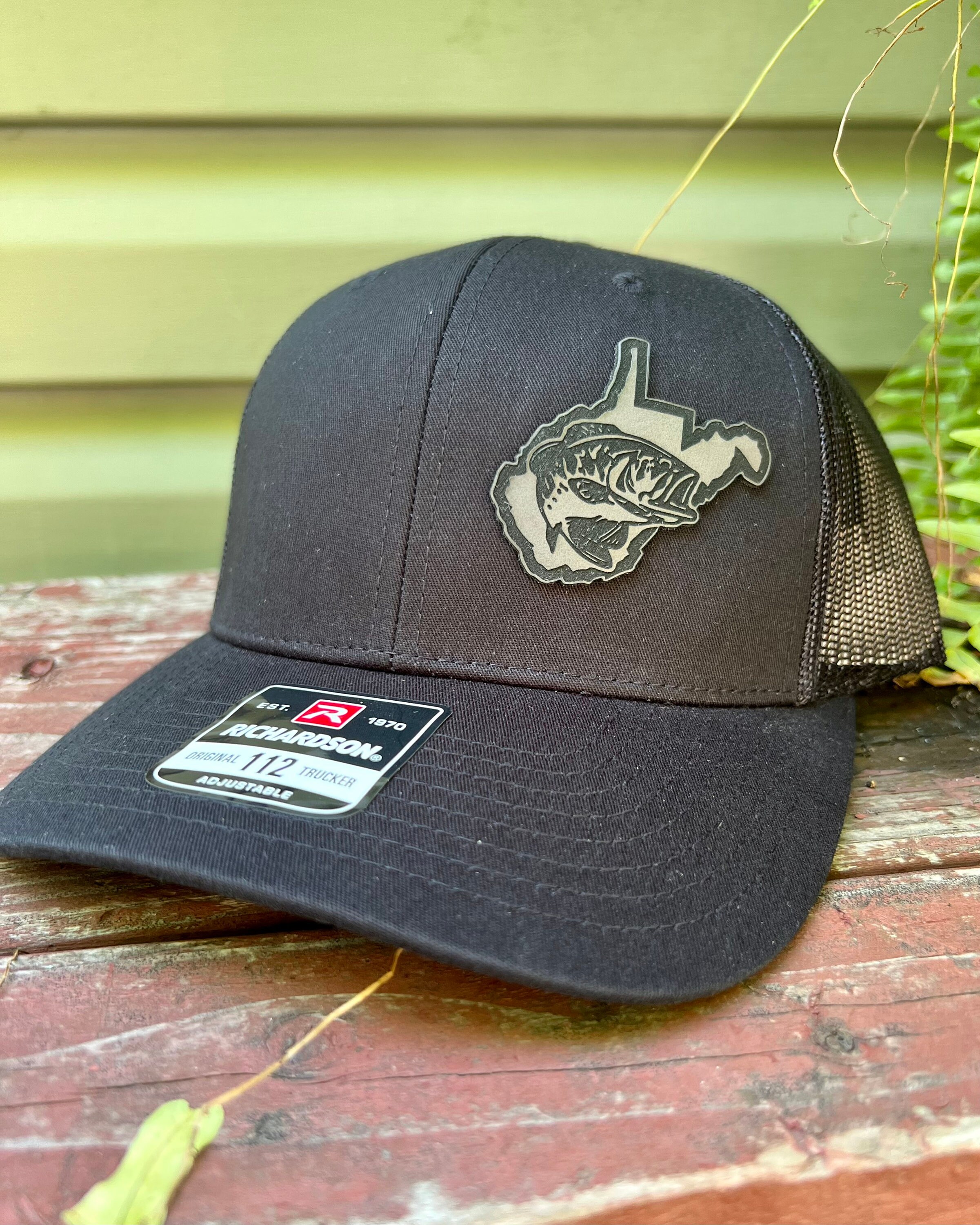 Bass Fishing Hat Fishing Gift for Men West Virginia Fishing Hat ...