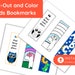 Printable Kids Coloring Bookmarks, Classroom Reading Day, Instant ...