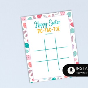 Easter Tic-tac-toe Game: Printable Kids Activity (PDF Download) - Etsy