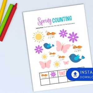 Printable Spring Activity Pack for Toddlers: Calendar, Spring Activity ...