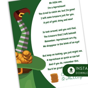 Printable Leprechaun Trap Letter to Kids, Leprechaun Trap Letter, St ...