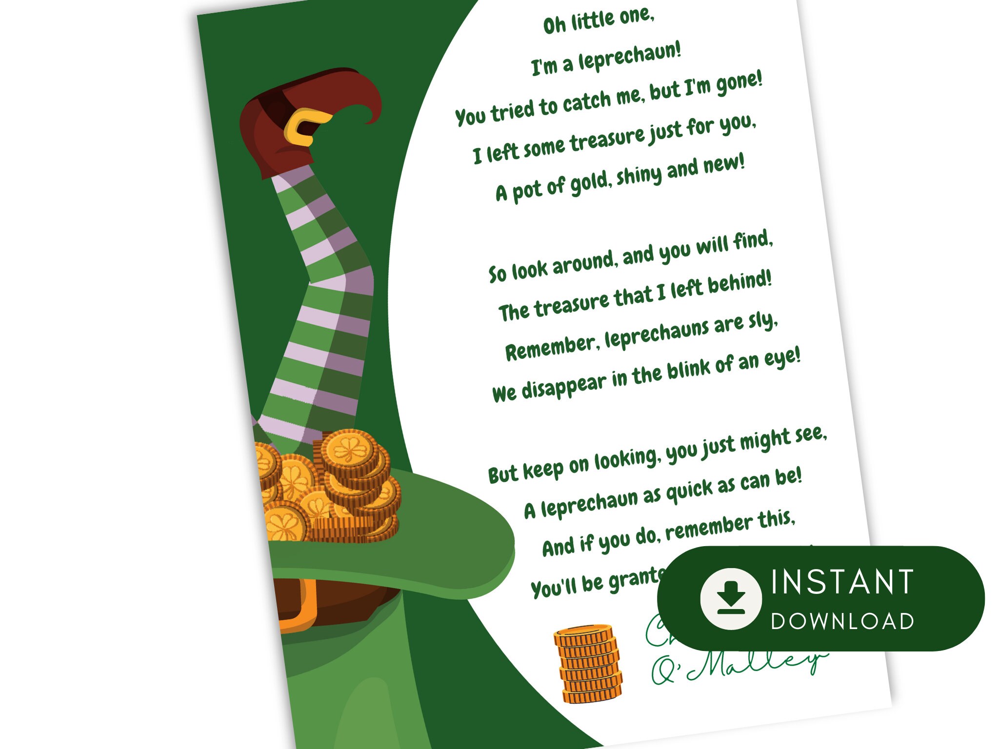 Printable Leprechaun Trap Letter to Kids, Leprechaun Trap Letter, St ...