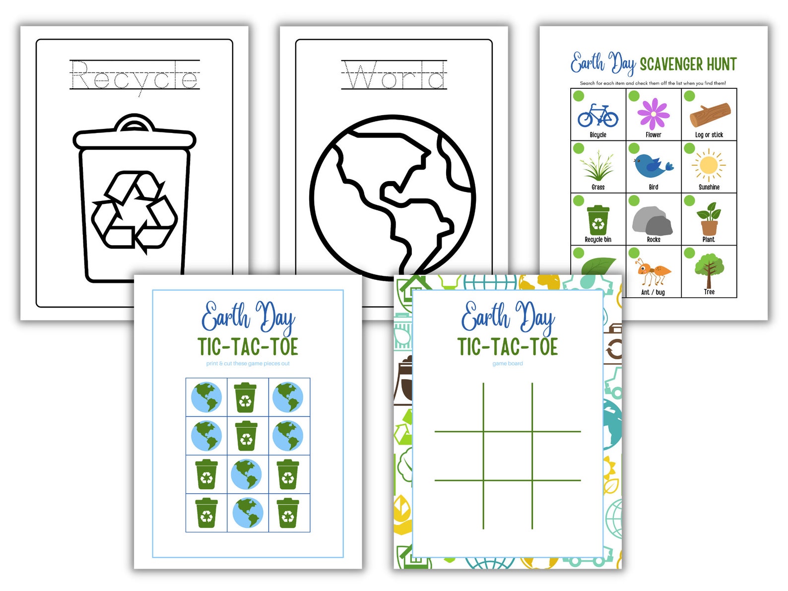 Printable Earth Day Activity Pack for Toddlers: Earth Day Activity ...