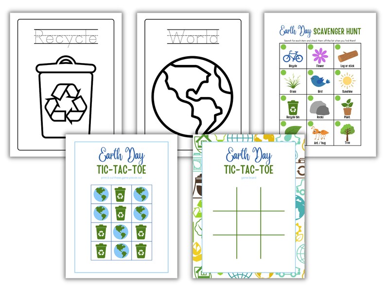 Printable Earth Day Activity Pack for Toddlers: Earth Day Activity ...
