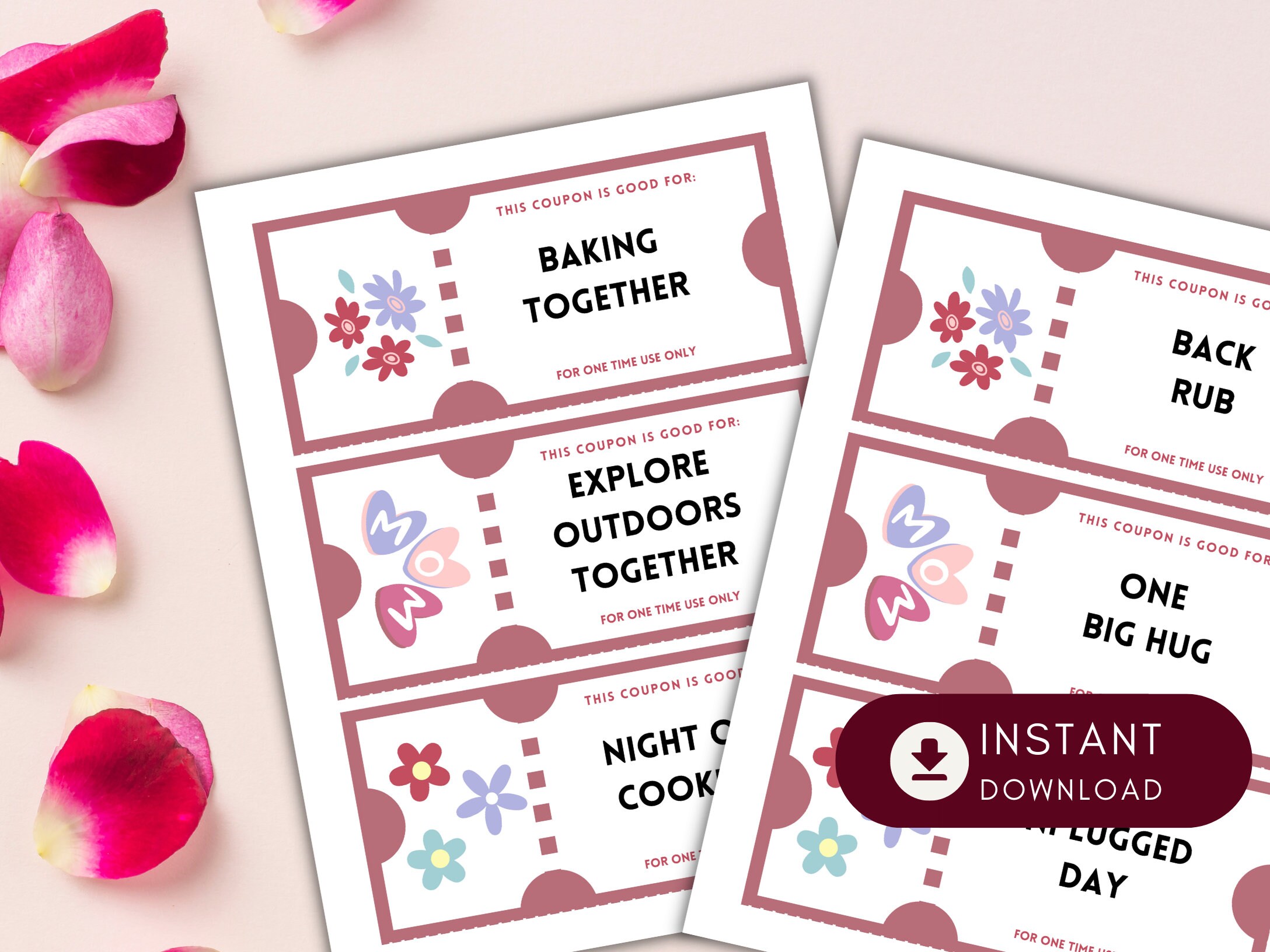 Printable Coupon Book Gift to Mom From Kid s Printable Download ...