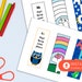 Printable Kids Coloring Bookmarks, Classroom Reading Day, Instant ...