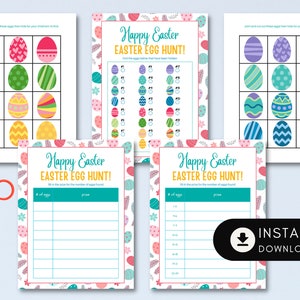 Printable Easter Activity Non-candy Gift for Kids: Easter Preschool ...
