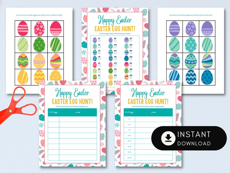 Printable Easter Activity Non-candy Gift for Kids: Easter Preschool ...