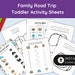 Printable Road Trip Activity Pack for Toddlers: Car Activity, Coloring ...