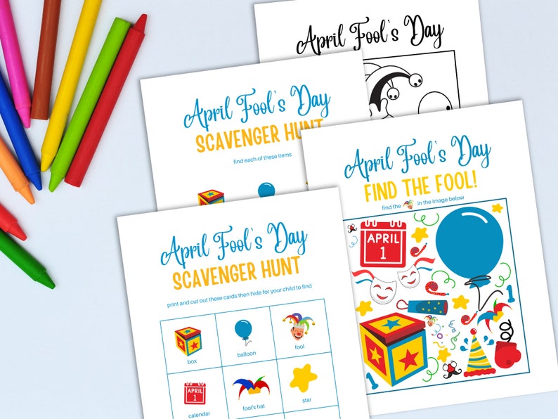 Printable April Fool's Activity Pack for Toddlers: April Fools Day ...